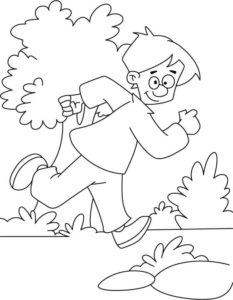 Running Coloring Pages