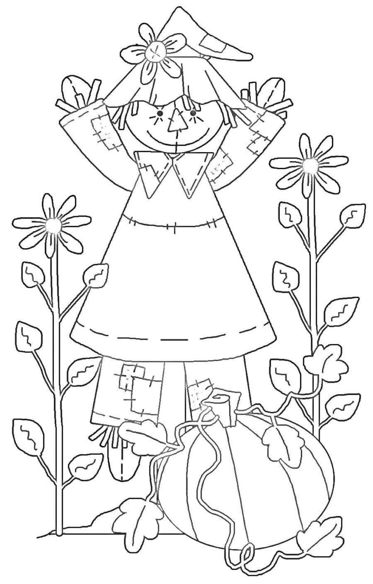 Coloriage L'Épouvantail - 100 images à imprimer gratuits