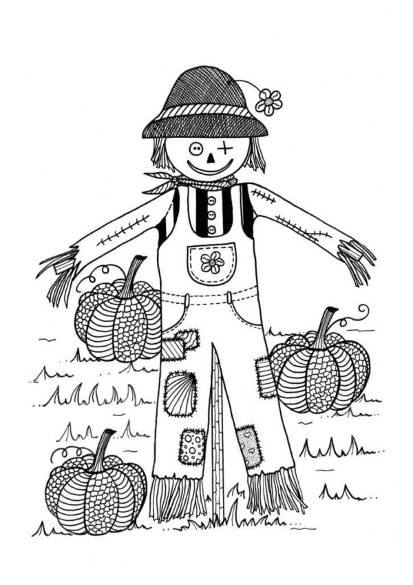 Coloriage L'Épouvantail - 100 images à imprimer gratuits