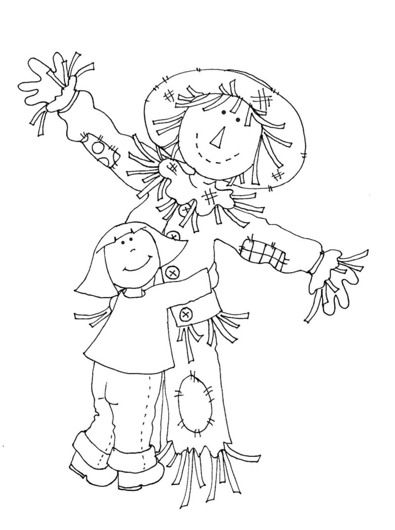 Coloriage L'Épouvantail - 100 images à imprimer gratuits