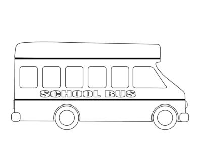 Coloriage Autobus Scolaire à imprimer gratuits