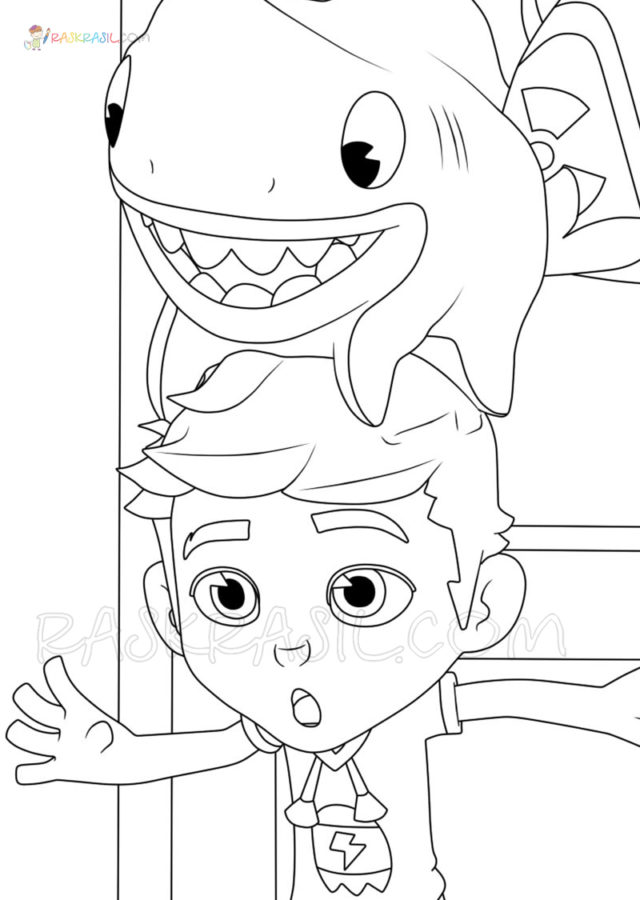Dibujos de Sharkdog para Colorear - Nuevas imágenes imprimir gratis