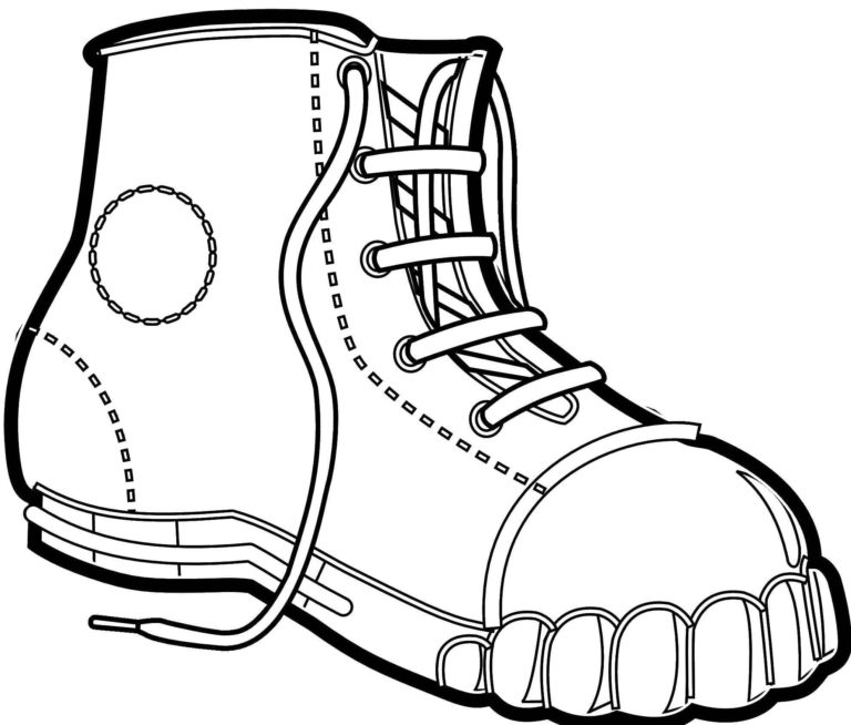Coloriage Chaussure à imprimer
