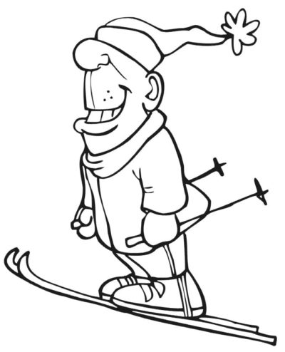 Skiing Coloring Pages | 100 Pictures Free Printable