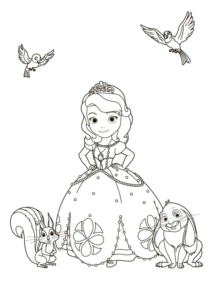 Sofia the First Coloring Pages
