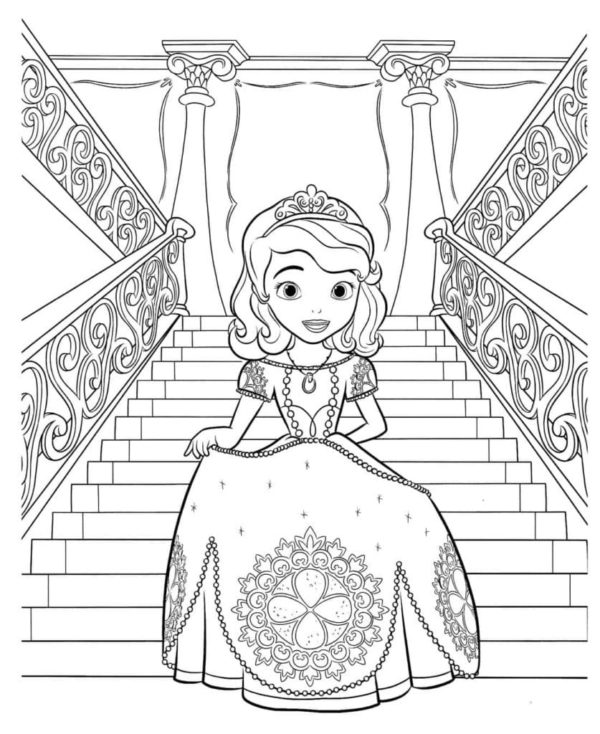 Sofia the First Coloring Pages