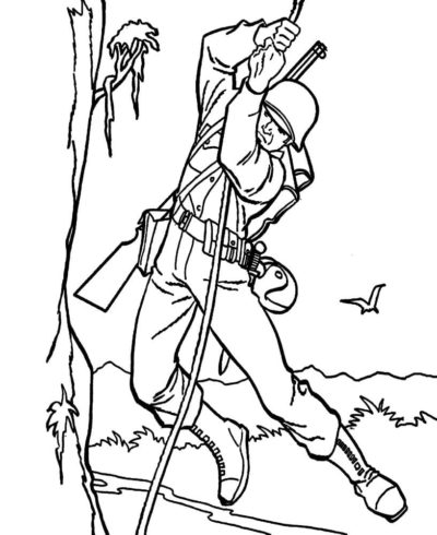 Disegni di Soldati da colorare