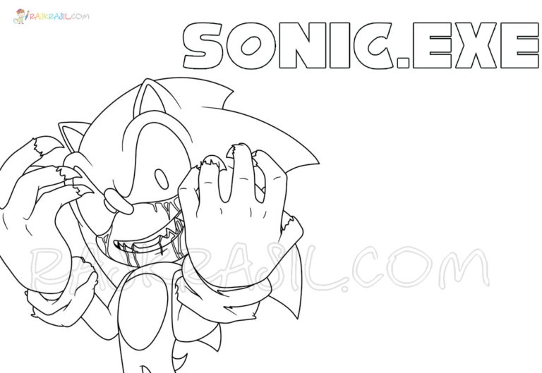 Sonic Exe Coloring Pages | New Pictures Free Printable