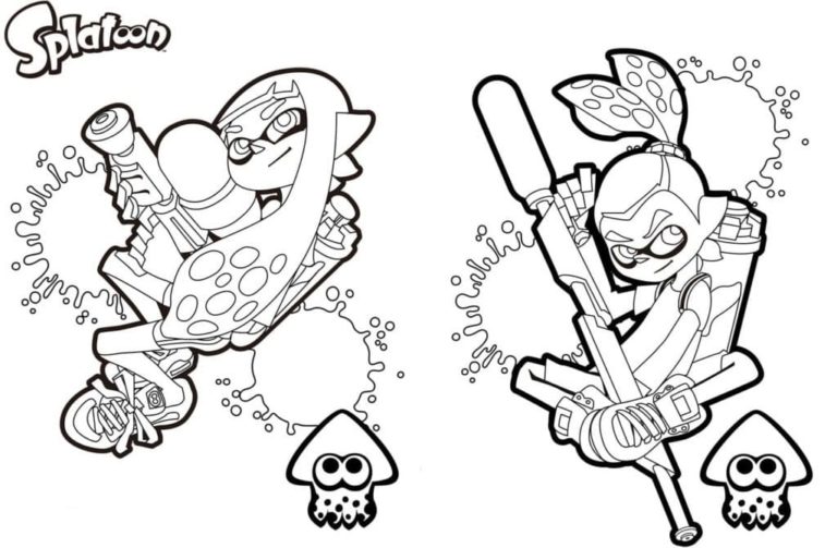 Dibujos de Splatoon para colorear - 100 imágenes para imprimir gratis