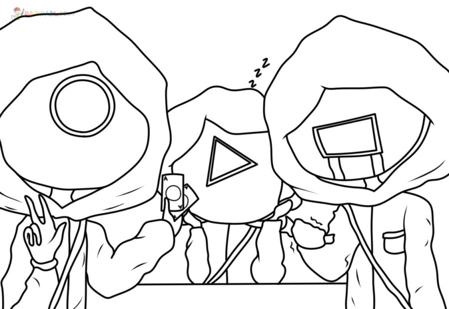 Squid Game Coloring Pages | Free Printables