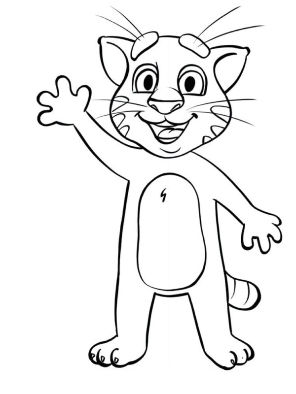 Talking Tom Coloring Pages | 50 Pictures Free Printable