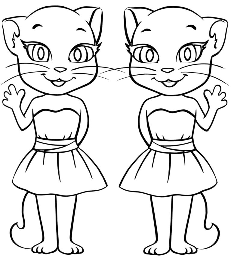 Talking Tom Coloring Pages | 50 Pictures Free Printable