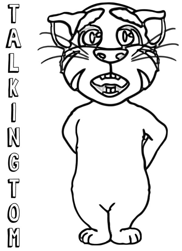 Talking Tom Coloring Pages | 50 Pictures Free Printable