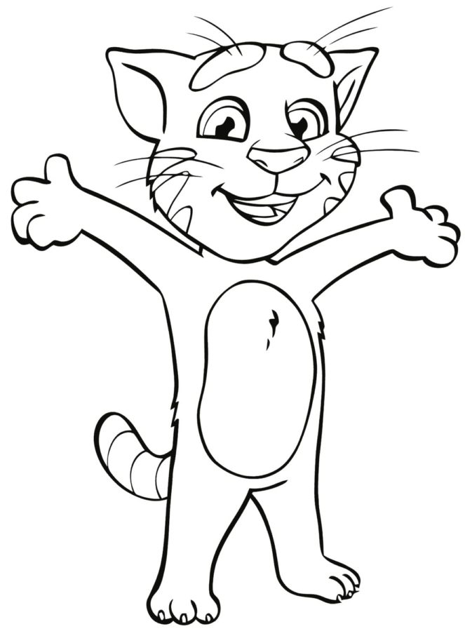 Talking Tom Coloring Pages | 50 Pictures Free Printable