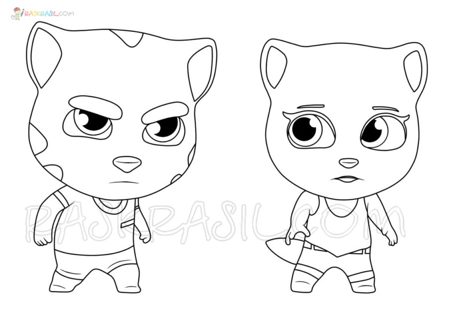 Coloriage Talking Tom Hero Dash - Nouvelles images à imprimer gratuits