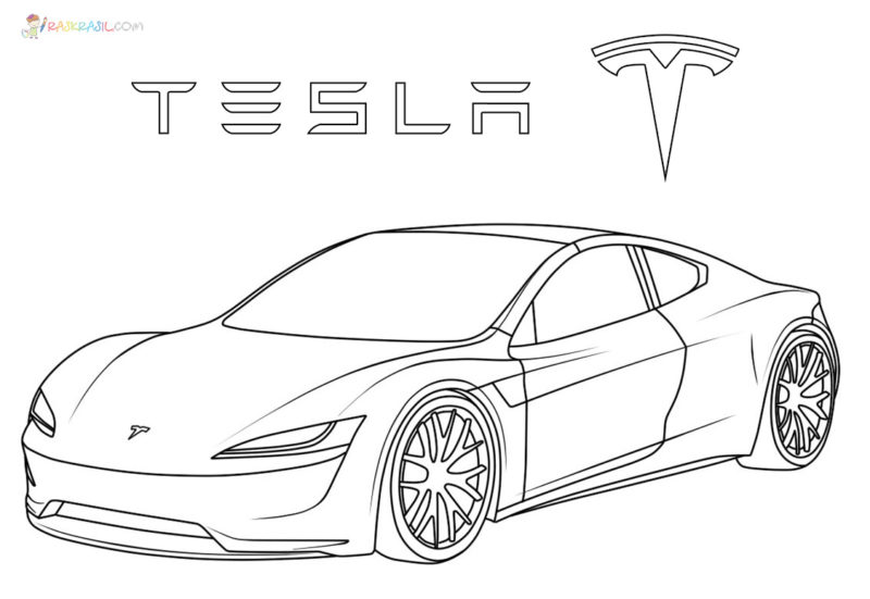 Desenhos de Tesla para colorir - Novas imagens para impressão gratuita