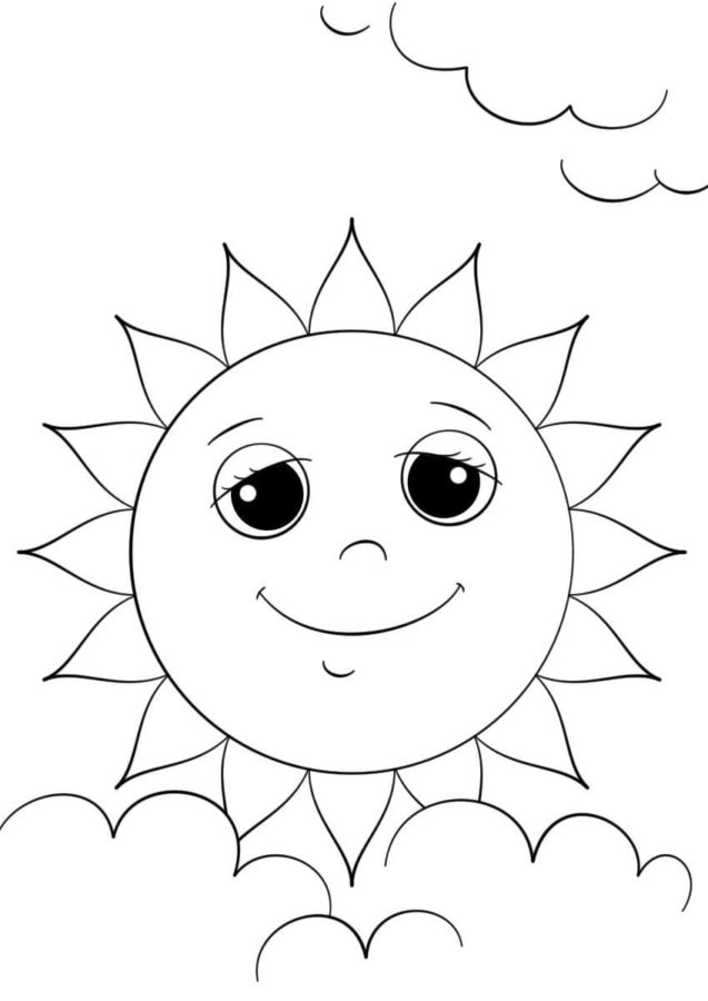 Dibujos de El Sol para colorear - 100 imágenes gratis para imprimir