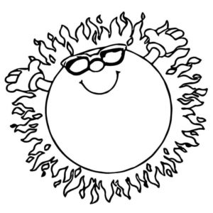 Disegni di Sole da colorare - 100 immagini per la stampa gratuita