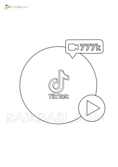 TikTok Coloring Pages - New Free Coloring Pages | RASKRASIL.COM