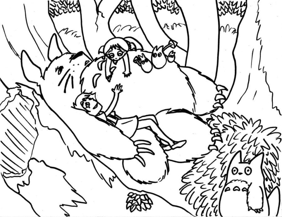 Totoro Coloring Pages