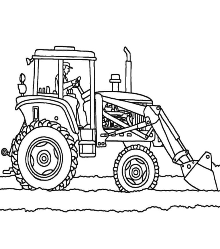 Dibujos de Tractores para colorear - 100 imágenes para imprimir gratis