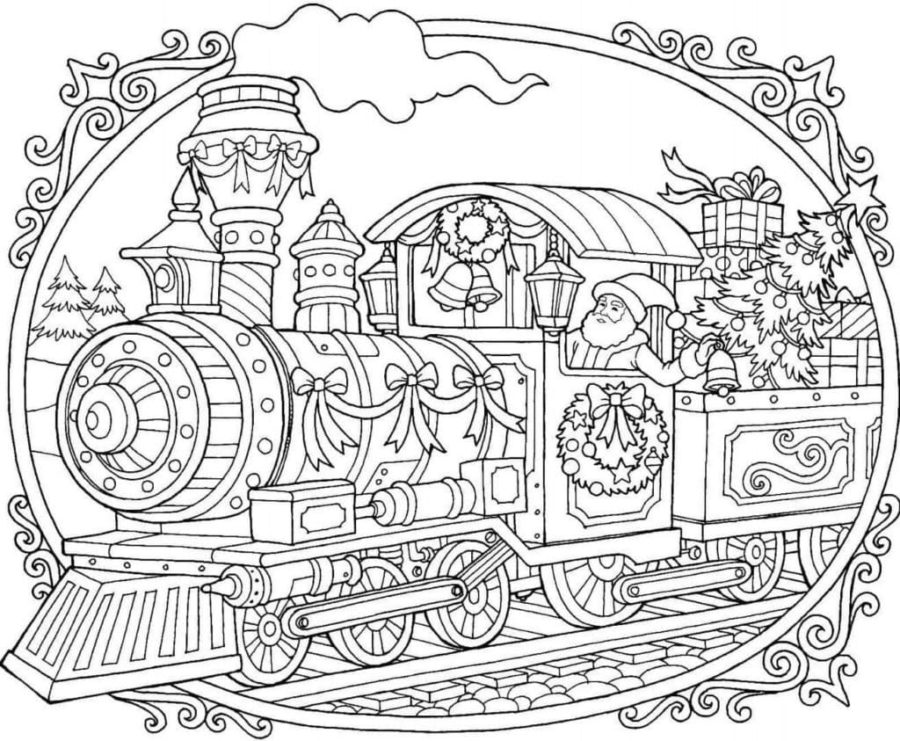 Coloriage Train à imprimer