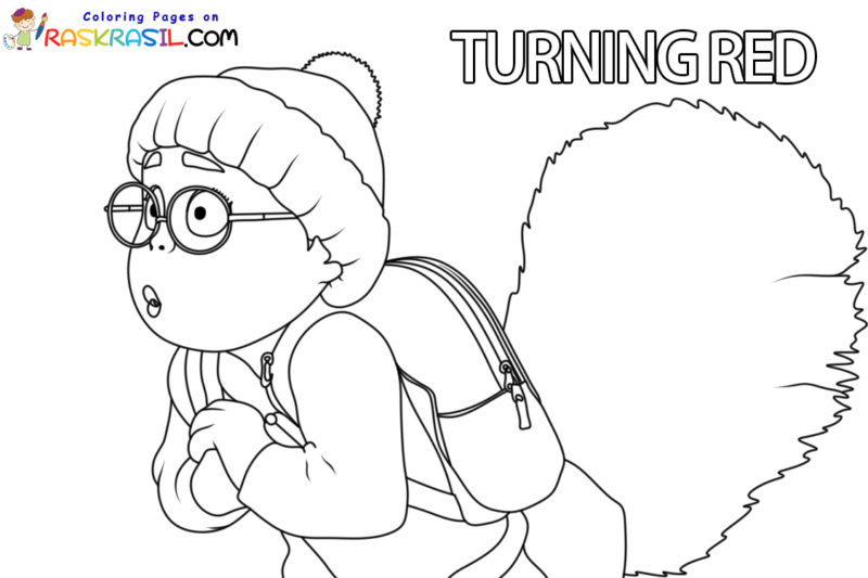 Dibujos de Turning Red para Colorear | Raskrasil.com