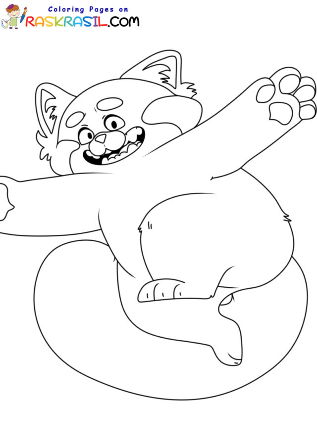 Dibujos de Turning Red para Colorear | Raskrasil.com