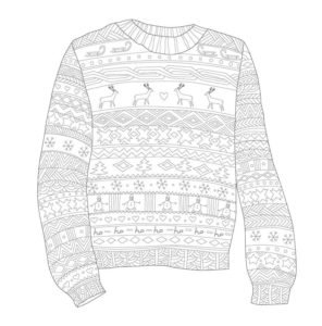 Coloriage Pull de Noël - 70 pages à colorier à imprimer gratuits