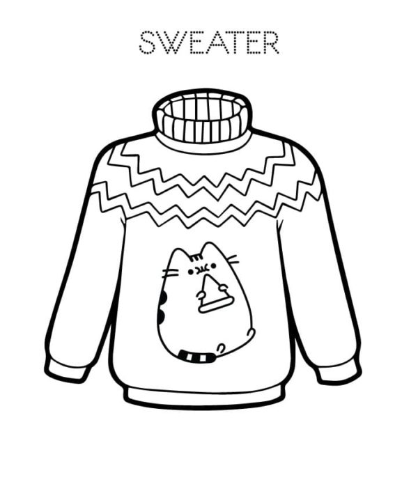 Christmas Sweaters Coloring Pages | 70 Pictures Free Printable