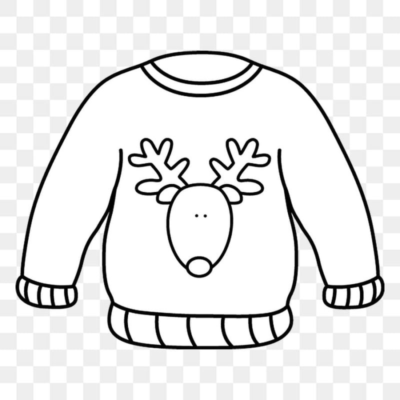 Coloriage Pull de Noël - 70 pages à colorier à imprimer gratuits