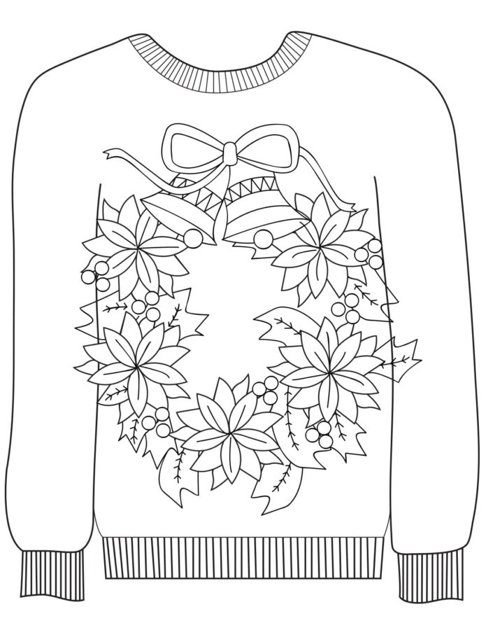 Coloriage Pull de Noël - 70 pages à colorier à imprimer gratuits
