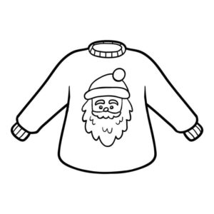 Ausmalbilder Weihnachtspullover | 70 Malvorlagen Kostenlos Ausdrucken