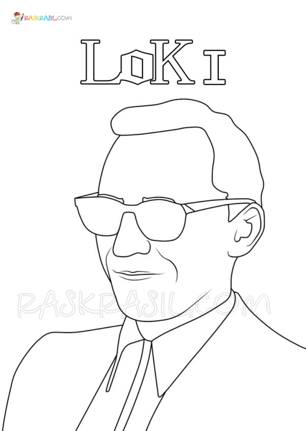 Loki Coloring Pages | 30 New Pictures Free Printable Marvel Character