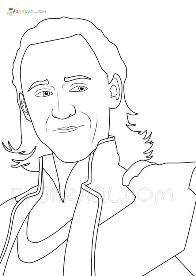 Loki Coloring Pages | 30 New Pictures Free Printable Marvel Character