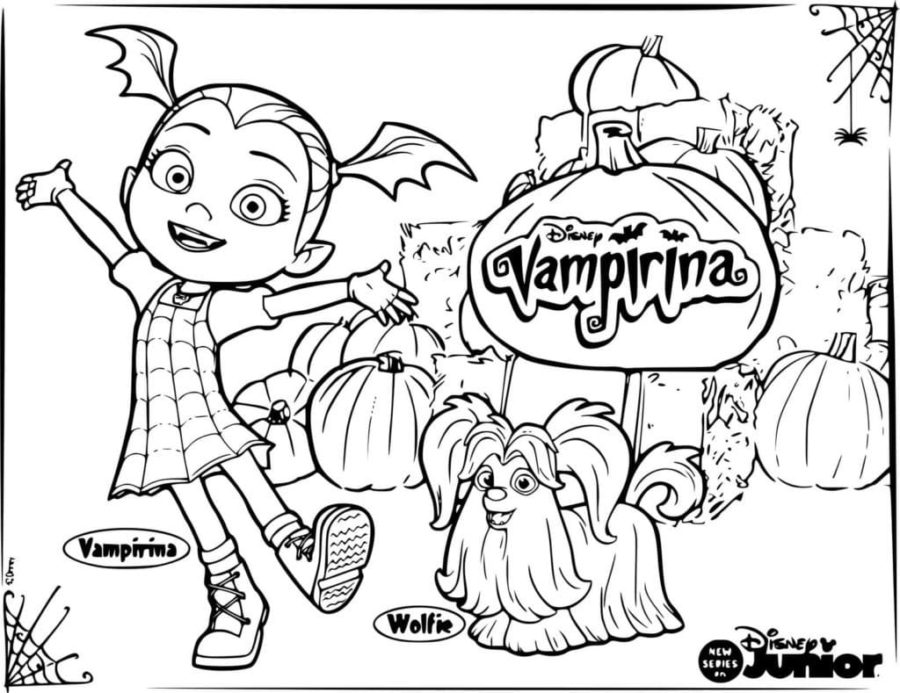 Dibujos de Vampirina para colorear - 100 imágenes para imprimir gratis