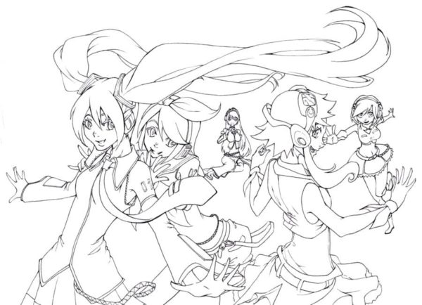 Vocaloid Coloring Pages