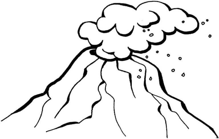 Dibujos de Volcan para colorear - 100 imágenes para imprimir gratis