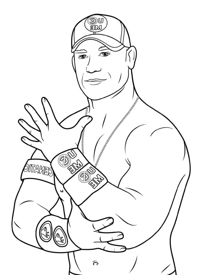 Coloriage WWE | 100 images de catcheurs - Imprimez gratuitement
