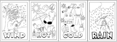 Dibujos de El tiempo para Colorear