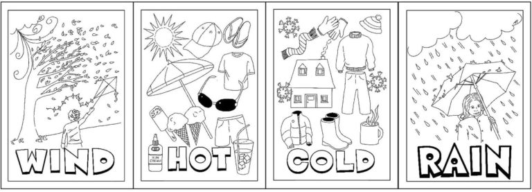 Dibujos de El tiempo para Colorear