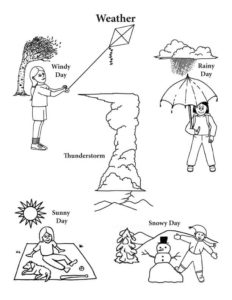 Dibujos de El tiempo para Colorear