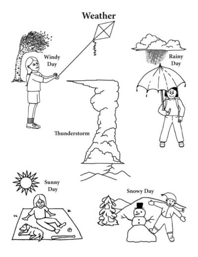Dibujos de El tiempo para Colorear