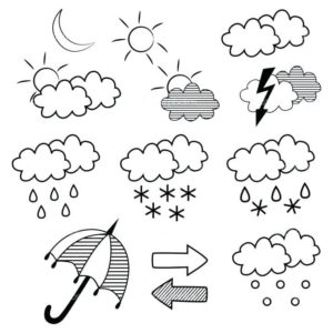 Disegni di Meteo da Colorare