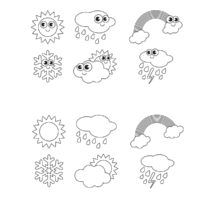 Dibujos de El tiempo para Colorear