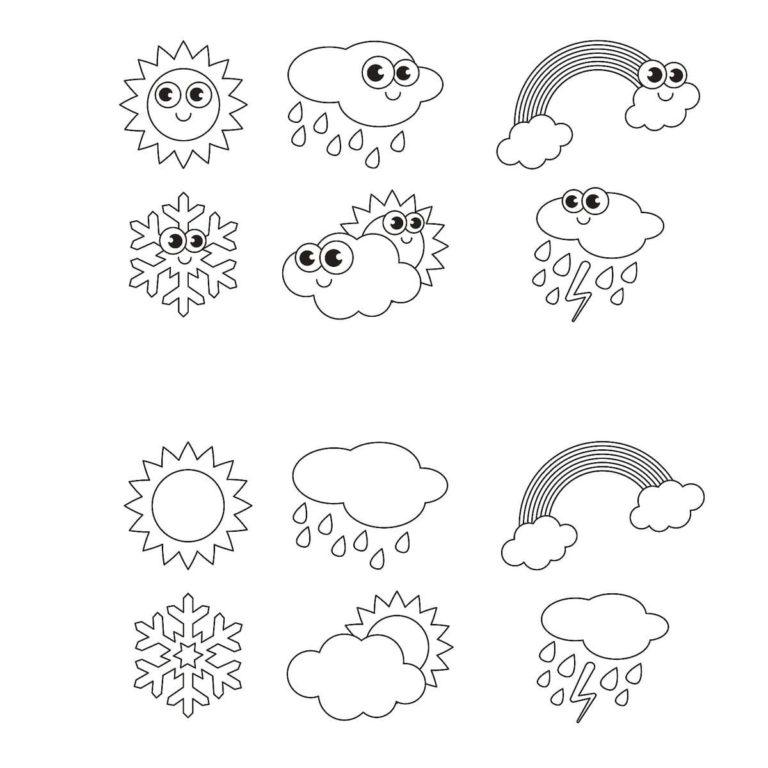 Coloriage Météo gratuits à imprimer