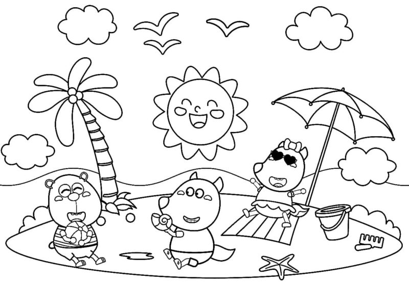 Wolfoo Coloring Pages