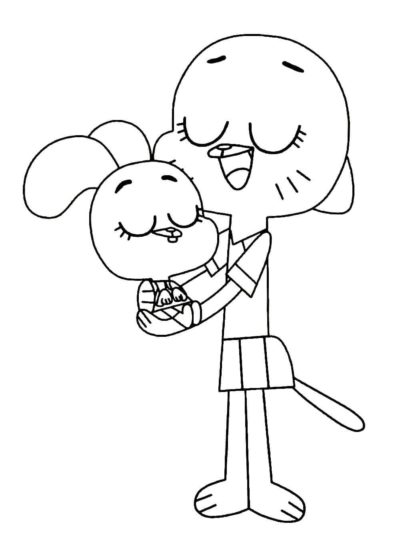 Desenhos do Gumball para Colorir