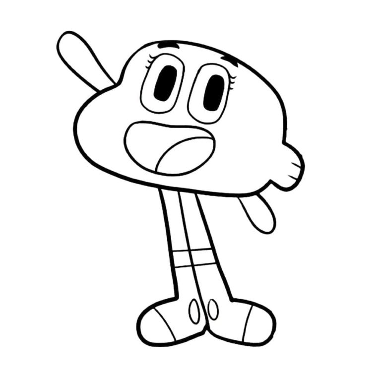 Desenhos do Gumball para Colorir