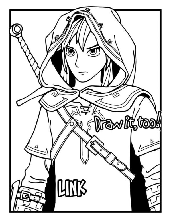 The Legend of Zelda coloring pages | 100 Pictures Free Printable